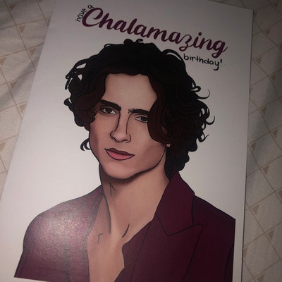 Timothée Chalamet Birthday Card - Etsy