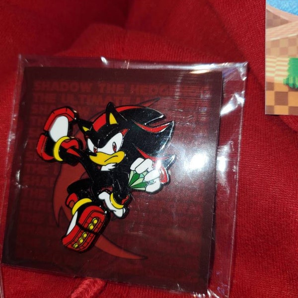 Shadow the Hedgehog Enamel Pin - Etsy