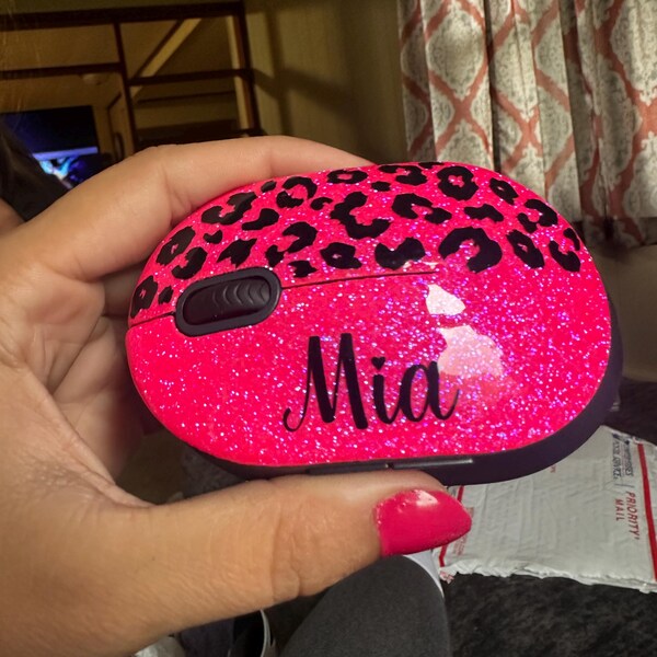 Glittered Computer Mouse, Personalized Wireless Mouse, Custom Computer ...