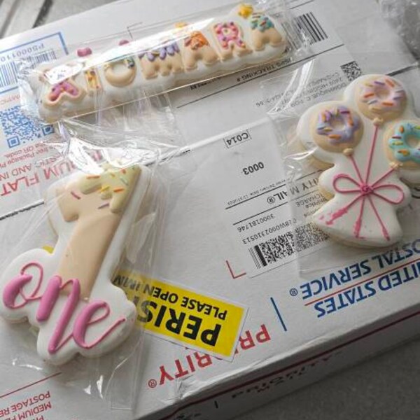 Donut Cookies - Donut Grow up Themed Cookies - Etsy