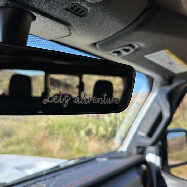 Cowboy up Rear View Mirror Decal - Rear View Mirror Sticker ...