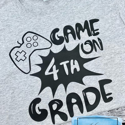 Game on 4th Grade Svg, Png, Jpg, Dxf, Fourth Grade Svg, 4th Grade, Boy ...