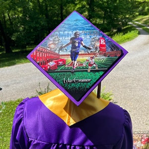 Grad Cap Topper Beauty and the Beast , Graduation Cap Decorations by ...