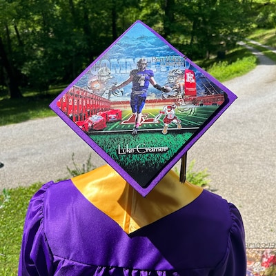 Grad Cap Topper Beauty and the Beast , Graduation Cap Decorations by ...