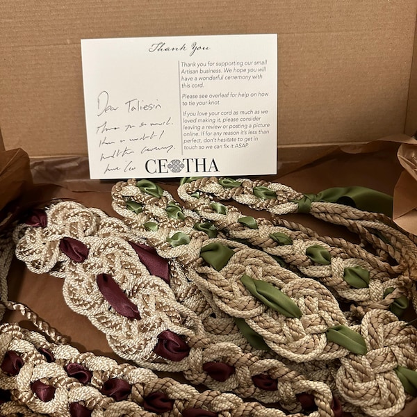 Handfasting Cord Celtic 'nine Knots' Design Serch Bythol Custom ...