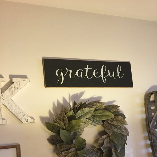 Grateful Stencil - Kitchen Stencils - Farmhouse Kitchen Sign Stencils ...