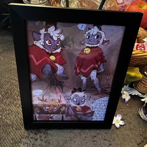 Cult of the Lamb Print | Cotl - Illustration - Indie Game - Creepy ...