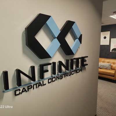 Custom Logo Wall Art 3D Metal Letters modern Business - Etsy