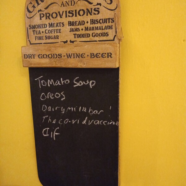 Wood Chalkboard/blackboard/notice Board Shabby Vintage Chic Kitchen ...