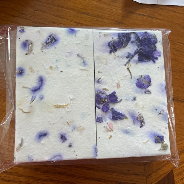 Bulk Set of 96 Handmade Seed Paper With Petals and Wildflower Seeds - 3 ...