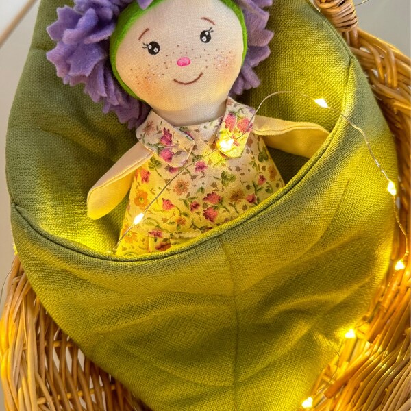 Stuffed Flower Doll Sewing Pattern Pdf : Make a Mini Soft Toy Flower in ...