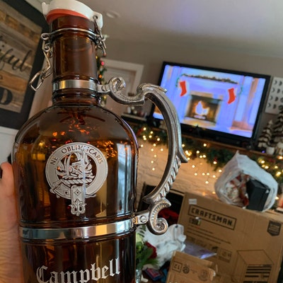 Custom Engraved Beer Growler With Ceramic Flip Top Real German Growler ...