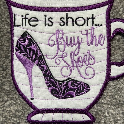 High Heel Shoes Machine Embroidery Design, Embroidery Designs, Machine ...