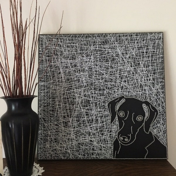 Golden Retriever String Art 16"x16" - Etsy