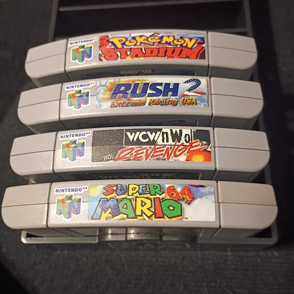 N64 End Labels, All NEW Clear - Etsy