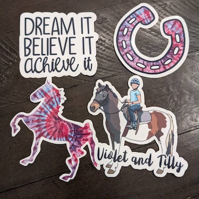 Custom Horse Sticker Waterproof Vsco Laptop Water Bottle Sticker Photo ...