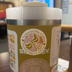 Iced Coffee and Jesus Sticker, Trendy Christian Stickers, Coffee and ...