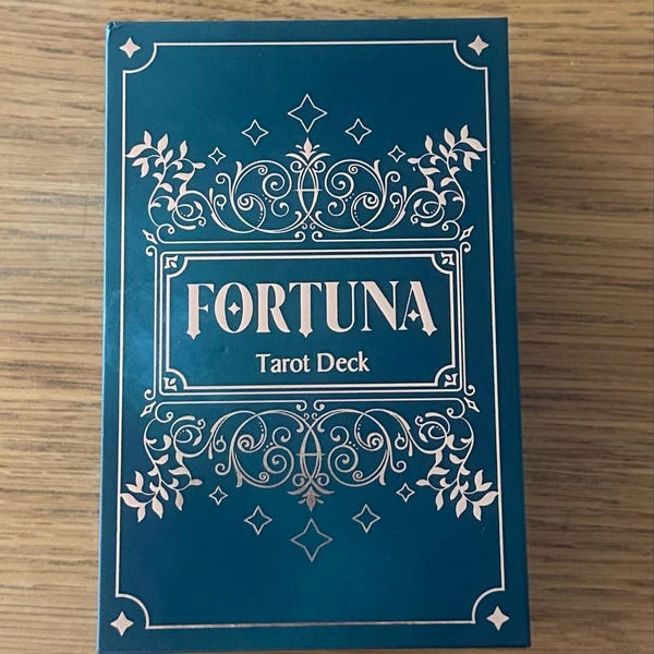 Fortuna Tarot Deck Emerald Anima | Minimalistic Cards Gold Foil 78 ...