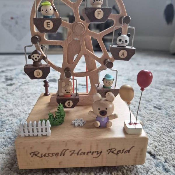 Personalized Wooden Music Box for Kids,custom Wooden Handmade Music Box ...
