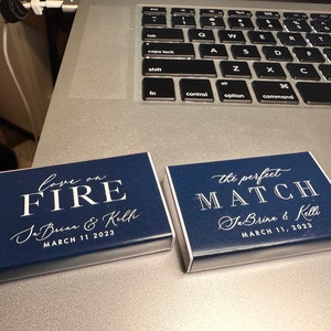 Custom Wedding Matches SET OF 50 Custom Matches the Perfect Match ...