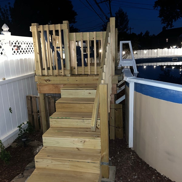 Plans for Above Ground Pool Deck 6x10 - Etsy