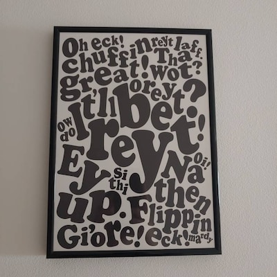 Yorkshire Slang Dialect Multiple Sayings Print Wall Art - Etsy UK