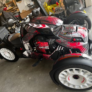 Can Am Ryker Sport Rally 600 900 Graphic Wrap Decal Kit paint Splatter ...