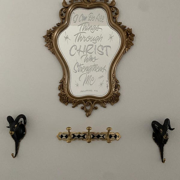 Hand Painted Garage Gothic Tattoo Art "take No Prisoners" Sign, Vintage ...