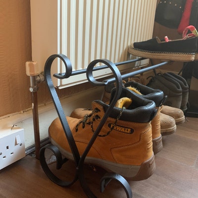 Wrought Iron Shoe Rack, Metal Shoe Rack, Shoe Storage, Porch, Hallway ...