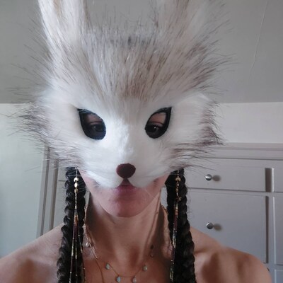 Faux Fur Red Fox Mask, Handmade - Etsy