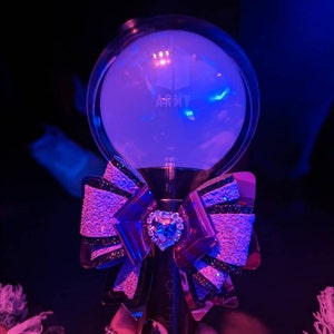 BTS SUGA AGUST D Ribbon Bow Keychain Pendant Light Stick - Etsy