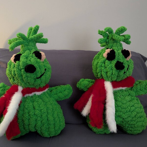 Fingerknit Chunky Elephant Plushie Pattern With Video Tutorial Elephant ...