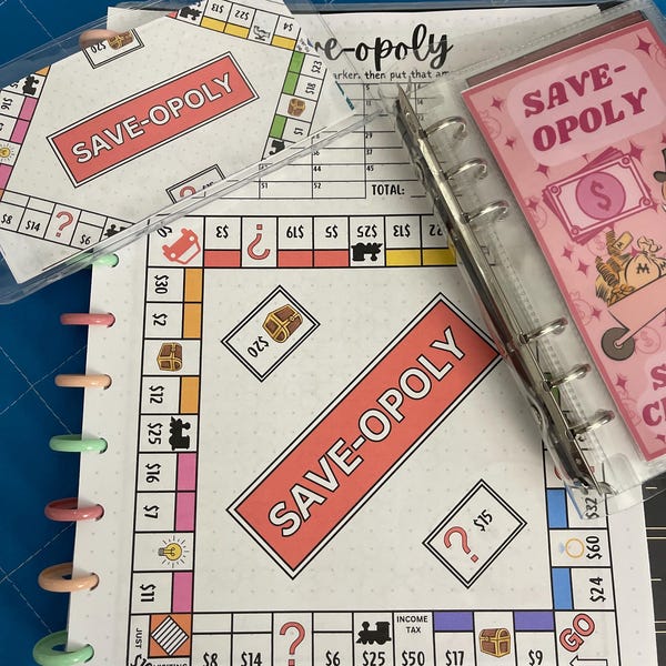 Saveopoly Savings Challenge - PRINTABLE Journal Page - Printable ...
