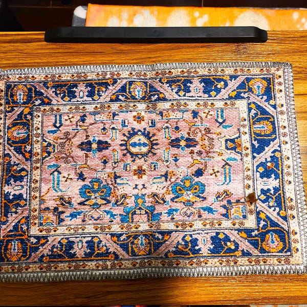 Rug Style Table Runner, Pink Table Runner, Table Runner for Dining Room ...