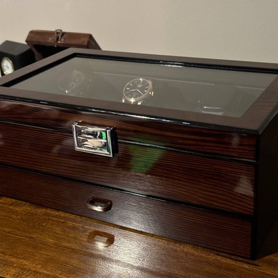 Watch Box, Watch Case, Engraved Watch Display, Jewelry Storage ...