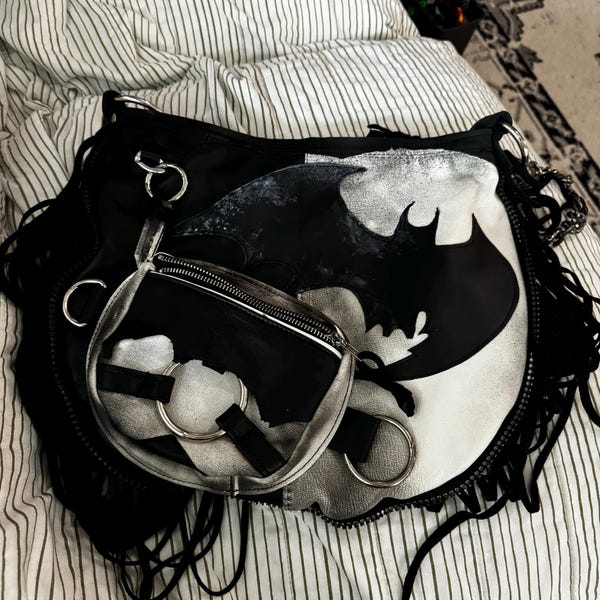 Green Bag Leather Hobo Bag Fringe Goth Designer Purse Sweet Smoke Bags ...