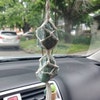 Crystal Macrame Car Mirror Hanging/ Key Chains - Etsy