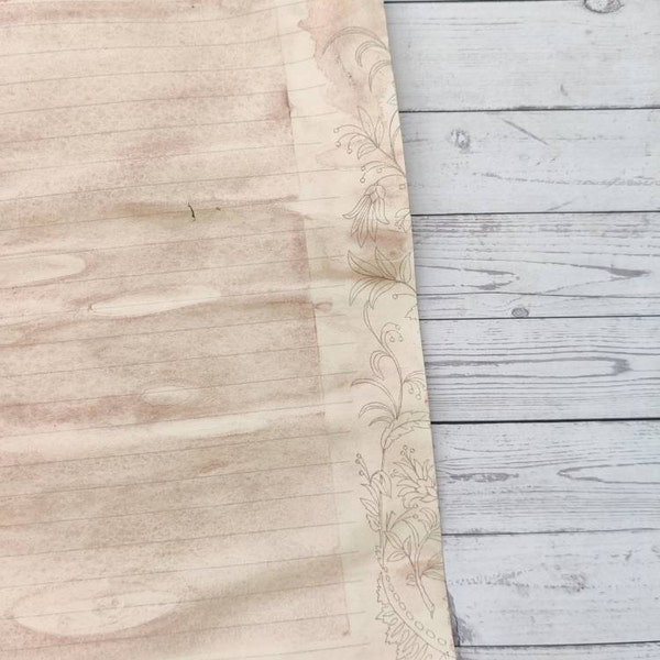 Junk Journal, Ink Saver, Stamped Edges, Journal Pages, Blank, Lined ...