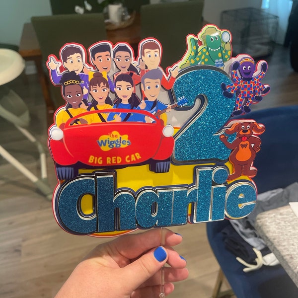 Wiggles Cake Topper, Wiggles Birthday Party, Wiggles Party Decorations ...