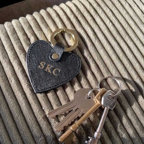 Personalised Notebook: Hand Stamped Initial Journal | A5 PU Leather ...