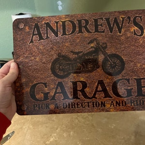 Custom White Rusty Metal Sign Your Text 16 X 24 Inches - Etsy