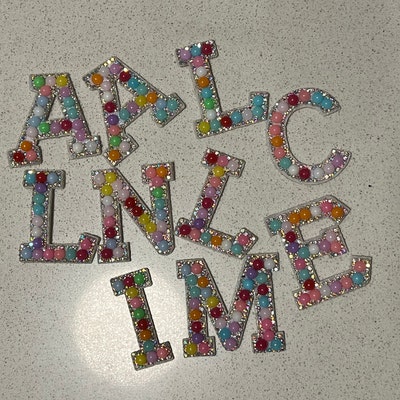 Diy Letters Chenille Embroidered Iron on Patch Applique Name - Etsy