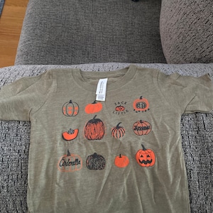 Kids Halloween Tshirt Kids Pumpkin Tshirt Graphic Tee - Etsy