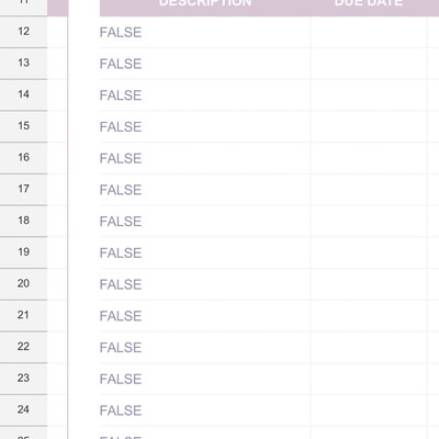 Purple Budget Spreadsheet Extended, Digital Budget Planner, Annual and ...