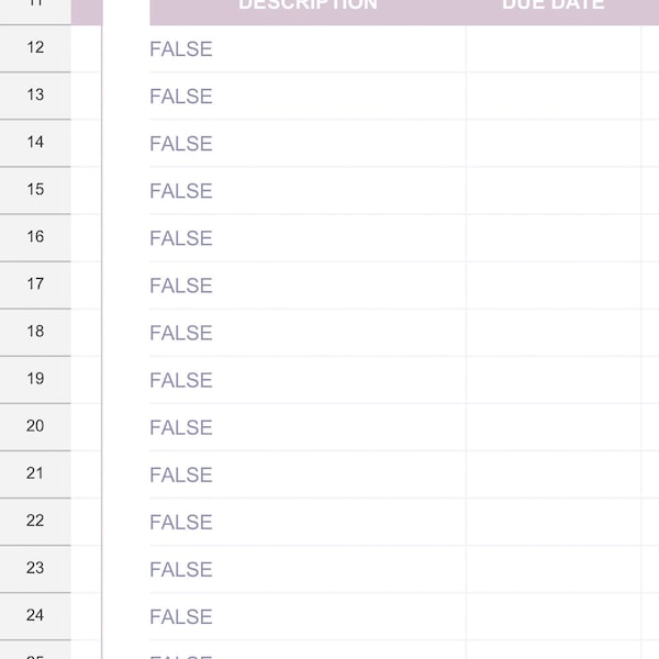 Purple Budget Spreadsheet Extended, Digital Budget Planner, Annual and ...