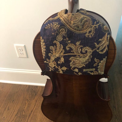 Concert Black Velvet Cello Bib With Accessory Pocket - Etsy