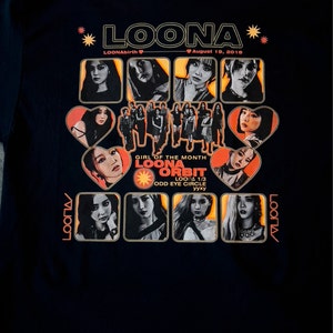 LOONA Shirt Tshirt Tee Merch Loona Paint the Town Inspired - Etsy
