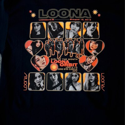LOONA Shirt Tshirt Tee Merch Loona Paint the Town Inspired - Etsy