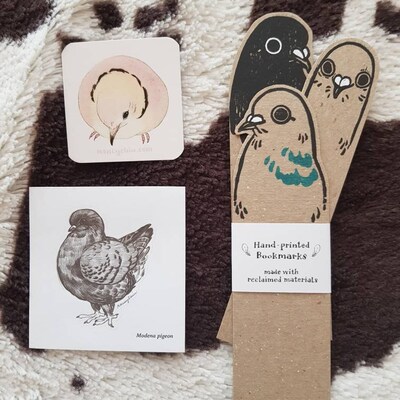 Art Print pigeon Stack 4x6 Pigeon Dove Cute Bird Illustration - Etsy