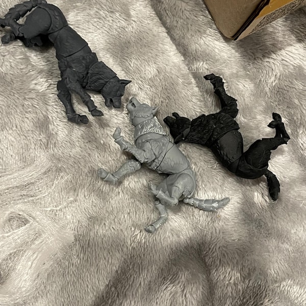 Wolf BJD Art Doll //articulate Wolf Doll/different Colours/paintable ...